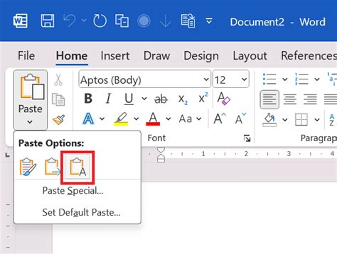 Microsoft Word Shortcut Paste Text Only Like A Pro Windows And Mac