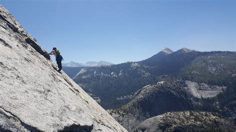 Climbing The Legendary Snake Dike Located On Half Dome In Yosemite
