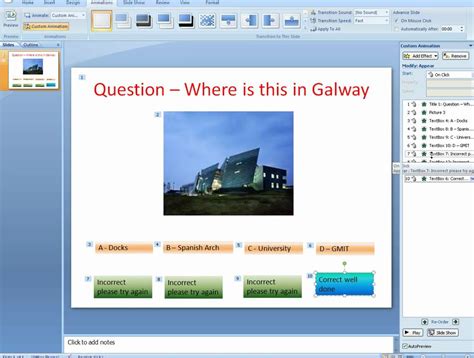 powerpoint triggers youtube