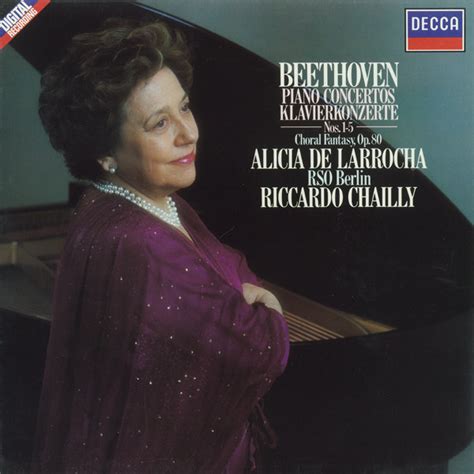 Beethoven Alicia De Larrocha Rso Berlin Riccardo Chailly Piano Concertos Klavierkonzerte