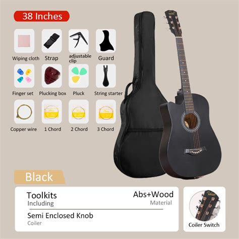 38inch Acoustic Bass Guitar With Free Guitar Accessories Guitar String