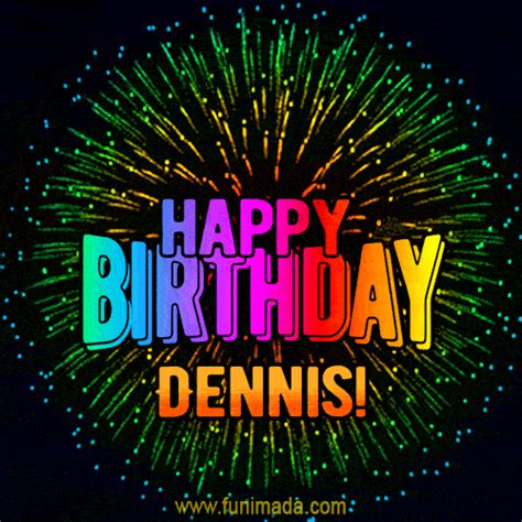 Happy Birthday Dennis Vibrant Celebration  Download On