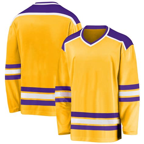 Lalaky Custom Yellow Hockey Jersey