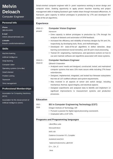 Computer Engineer Resume—sample And 25 Writing Tips