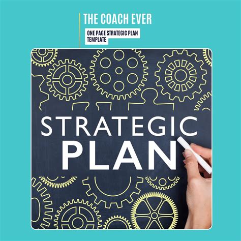 One Page Strategic Plan Template Free Excel And Pdf Click Here