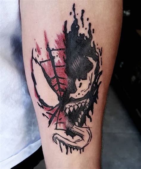Spiderman Venom Tattoo Spiderman And Venom Tattoo Ideas Spiderman