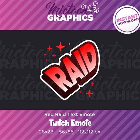 Raid Emoji Emote Etsy