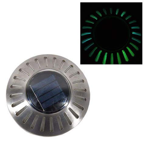 Led 스테인레스 스틸 태양 전원 임베디드 접지 램프 Ip65 방수 야외 정원 잔디 램프 다채로운 빛