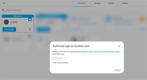 how i can reset ecobee integration frontend home assistant community