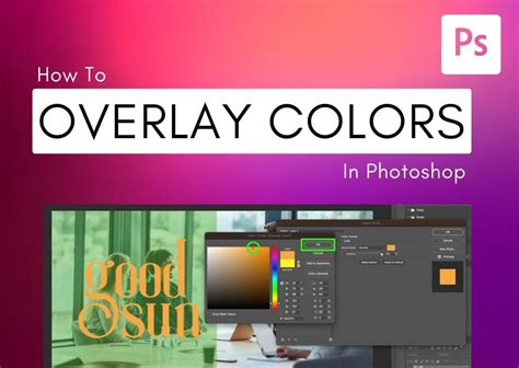 how to overlay color on images and graphics in photoshop