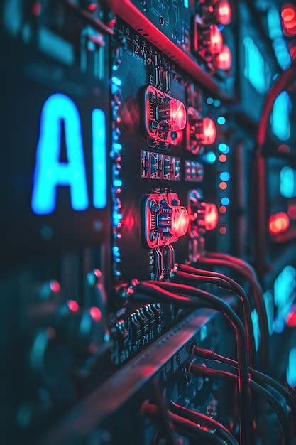 Premium Photo An Ai Controlled Electrical Switchboard Placed On A