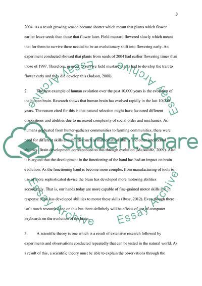 Answers To Evolution Questions Research Paper Example Topics And Well Written Essays 1250 Words