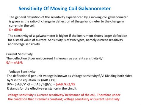 Moving Coil Galvanometer Pptx