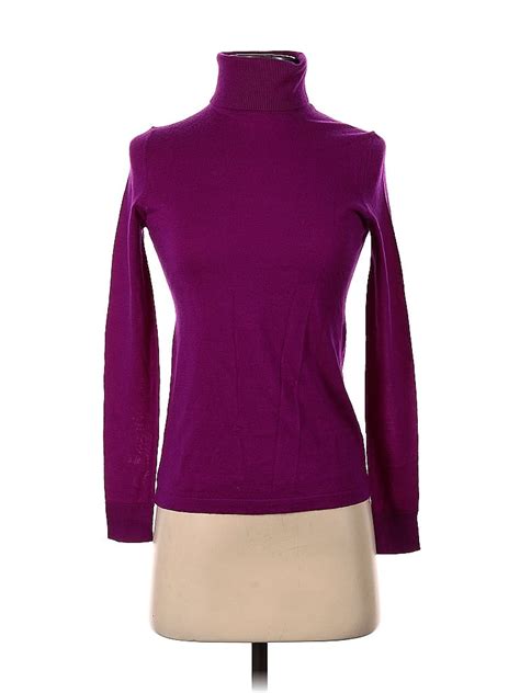 Charter Club 100 Merino Wool Purple Wool Pullover Sweater Size Xs 69