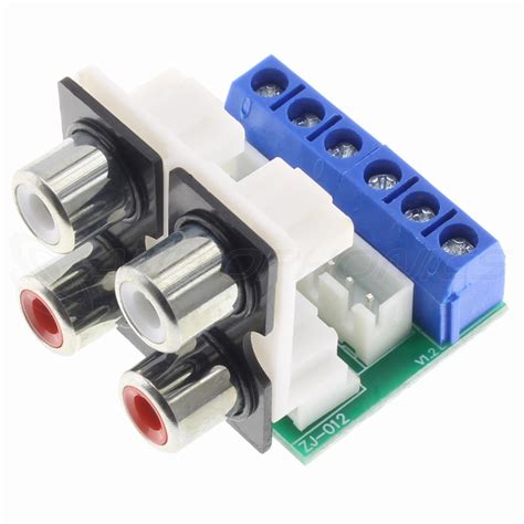 Dual Rca To Xh254mm Screw Terminals Input Board Audiophonics Dual Rca To Xh254mm Screw Terminals Input Board Audiophonics