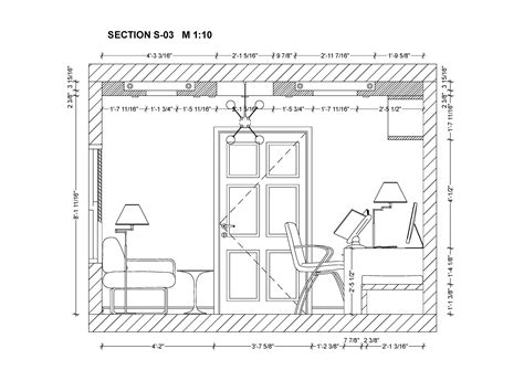 Interior Design Elevation Drawings Sketch Coloring Page