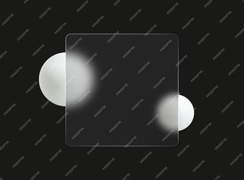 Glass Morphism Style Realistic Glass Morphism Effect With Floating