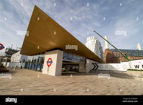 Exterior Of Battersea Power Station London Underground Station In