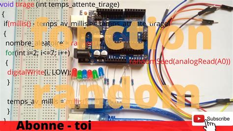 arduino fonction random allumage aléatoire des leds youtube