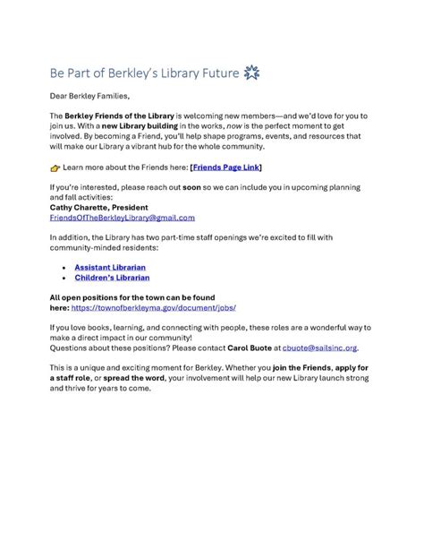 Be Part Of Berkleys Library Future Town Of Berkley Massachusetts