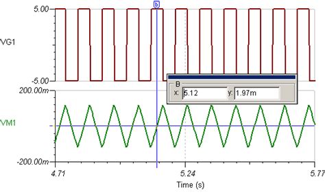 Tinaspice Example Of Weirdness With Transient Analysis Simulation Hardware And System Design
