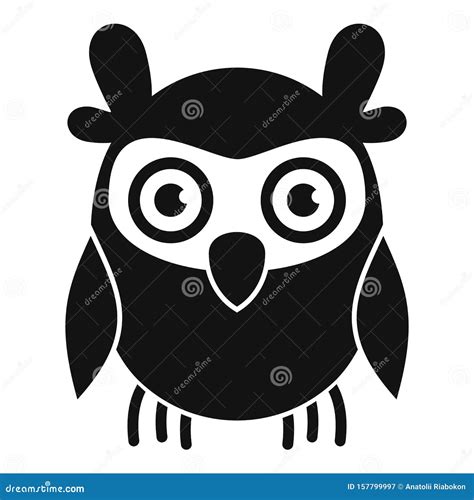 Knowledge Owl Icon Simple Style Stock Vector Illustration Of