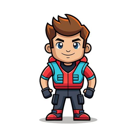 Beautiful Professional Cartoon Character Design Vector Illustration Premium Ai Generated Vector