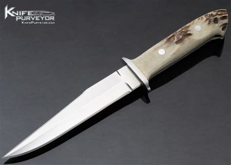 D E Casey Custom Knife Stag Fixed Blade Knife Purveyor