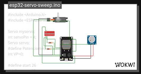 Servo Con Dip Switch Wokwi Esp32 Stm32 Arduino Simulator