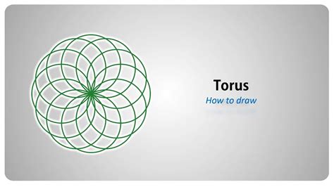 How To Draw A Torus Vortex Step By Step Tutorial English