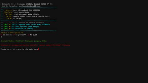 I Keep Getting Cheksom Error · Issue 212 · Mrchromebox Scripts · Github