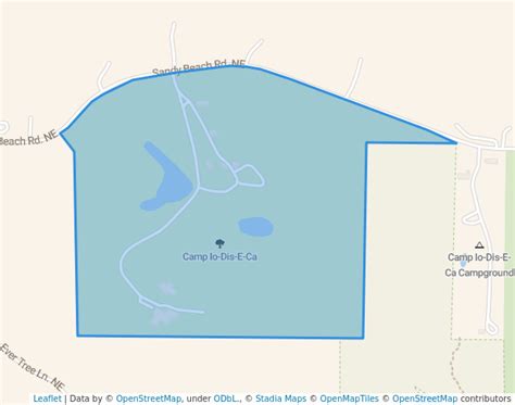 Camp Io Dis E Ca In Solon Map And Routes