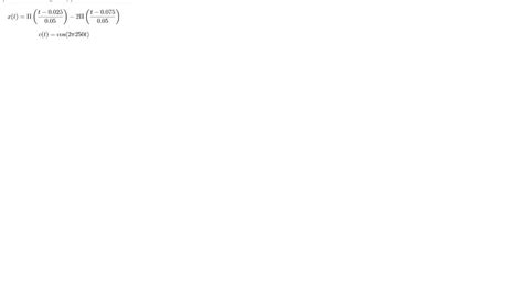 solved a message signal x t and a carrier signal c t are