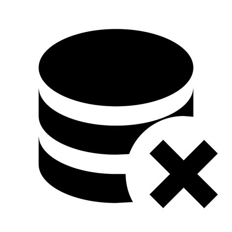 Database Remove Free Vector Icons On