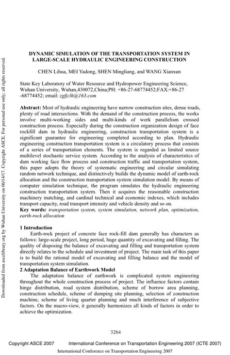Pdf Dynamic Simulation Of The Transportation System In Large Scale