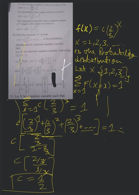 let the average number of errors per page in the book is λ 450400 98 th