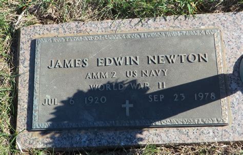 James Edwin Newton 1920 1978 Find A Grave Memorial