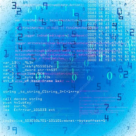 Computer Code Illustration Stock Image F0202585 Science Photo Library