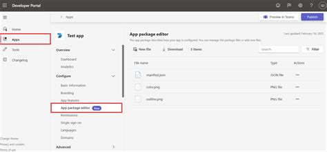 使用开发人员门户管理应用 Teams Microsoft Learn