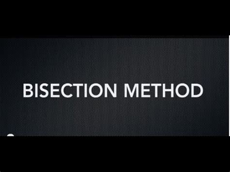 Program To Find Roots Using Bisection Method Programming With Passion