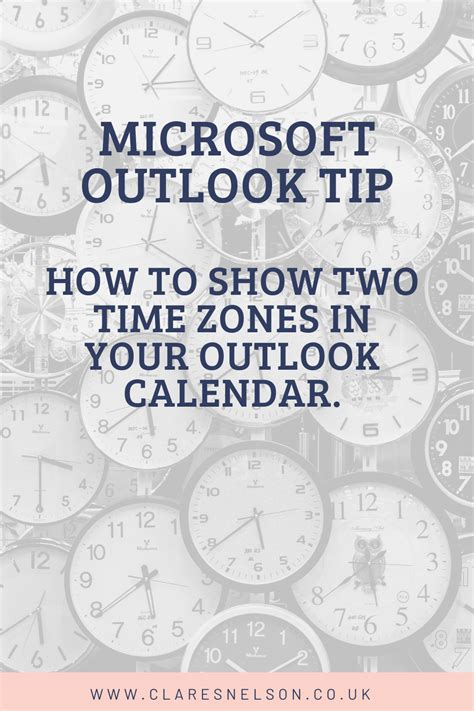 Time Zones In Outlook Calendar