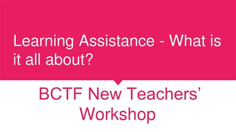 Ppt Learning Assistance What Is It All About Powerpoint