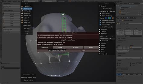 Polystrips Scale Falloff 0 Error · Issue 627 · Cgcookie Retopoflow