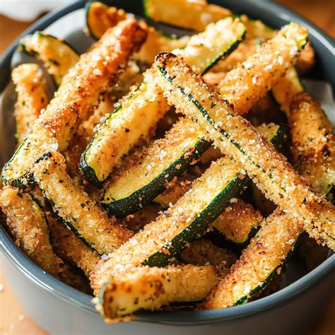 Crispy Low Calorie Air Fryer Zucchini Fries Homechefrecipes