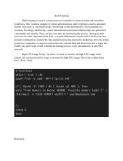 Automate Tasks and Streamline Workflows with Shell Scripting | | Course Hero