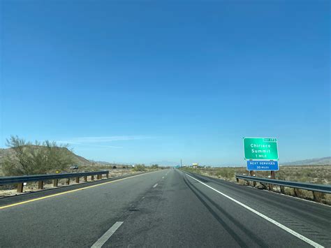 Interstate 10 In The Sonoran Desert Between The Colorado River And