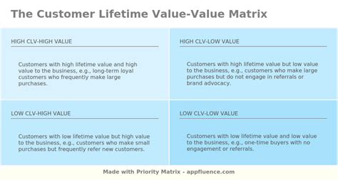Customer Lifetime Value Value Matrix [free Download]