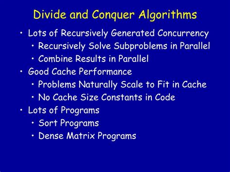 PPT Automatic Parallelization Of Divide And Conquer Algorithms PowerPoint Presentation ID