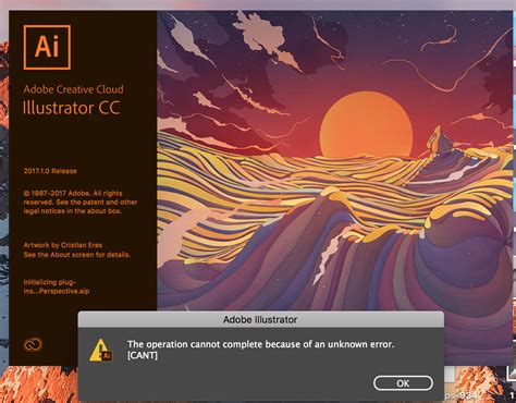 Cant Adobe Illustrator