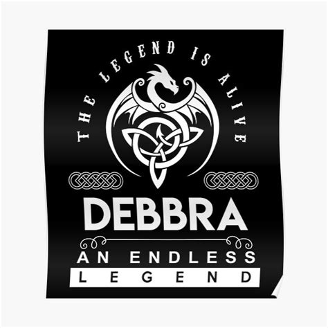 Póster Camiseta Con Nombre De Debbra Debbra The Legend Is Alive